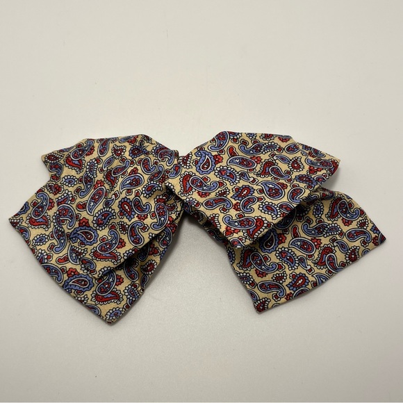 Vintage | Accessories | Vintage Vicky Davis Paisley Pinon Bowtie Blue ...